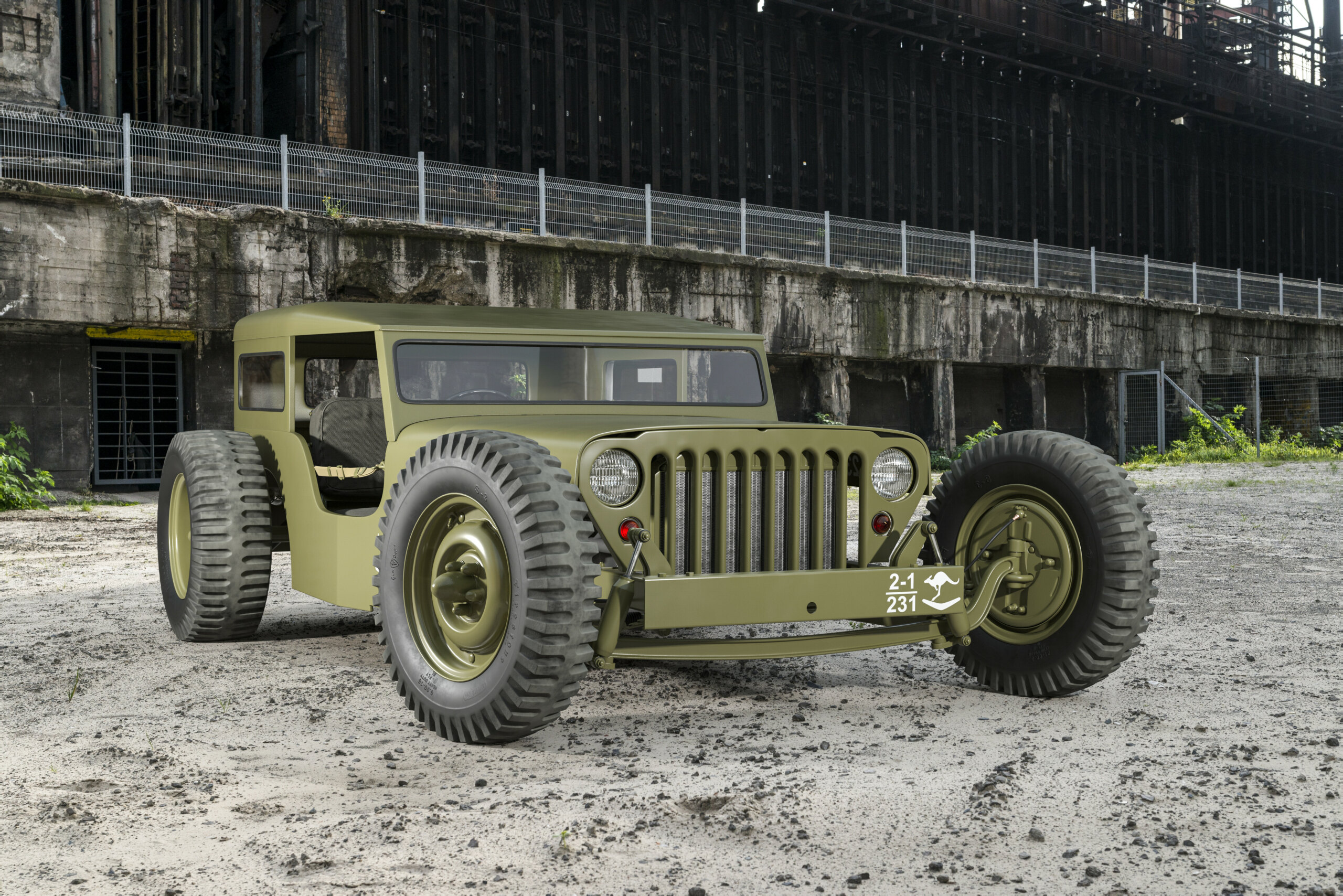 Modified Jeep Rat Rod